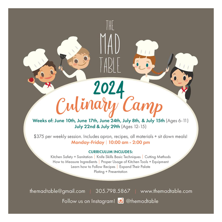 Kids' Culinary Camp - The Mad Table
